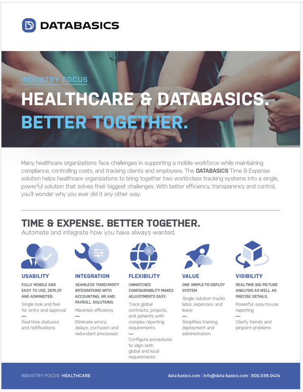 HIPAA-Compliant Time & Expense Solutions for Healthcare | DATABASICS